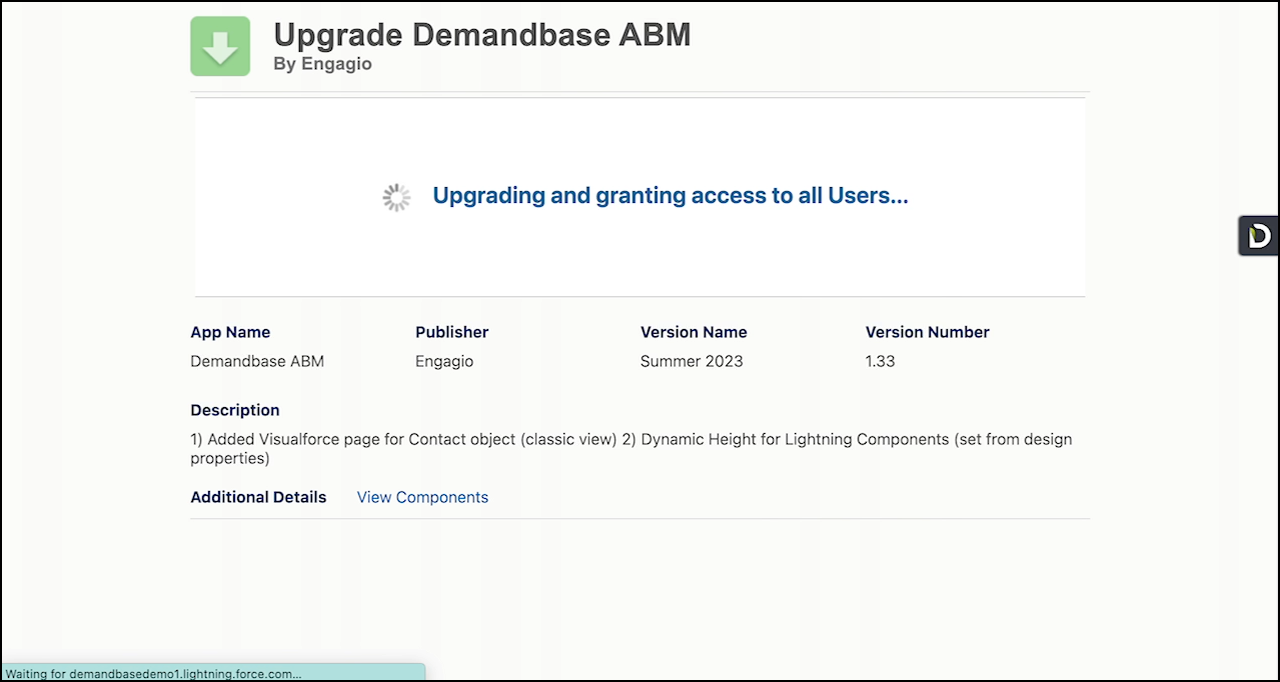 Upgrade the Demandbase App Package in Salesforce – Help Center