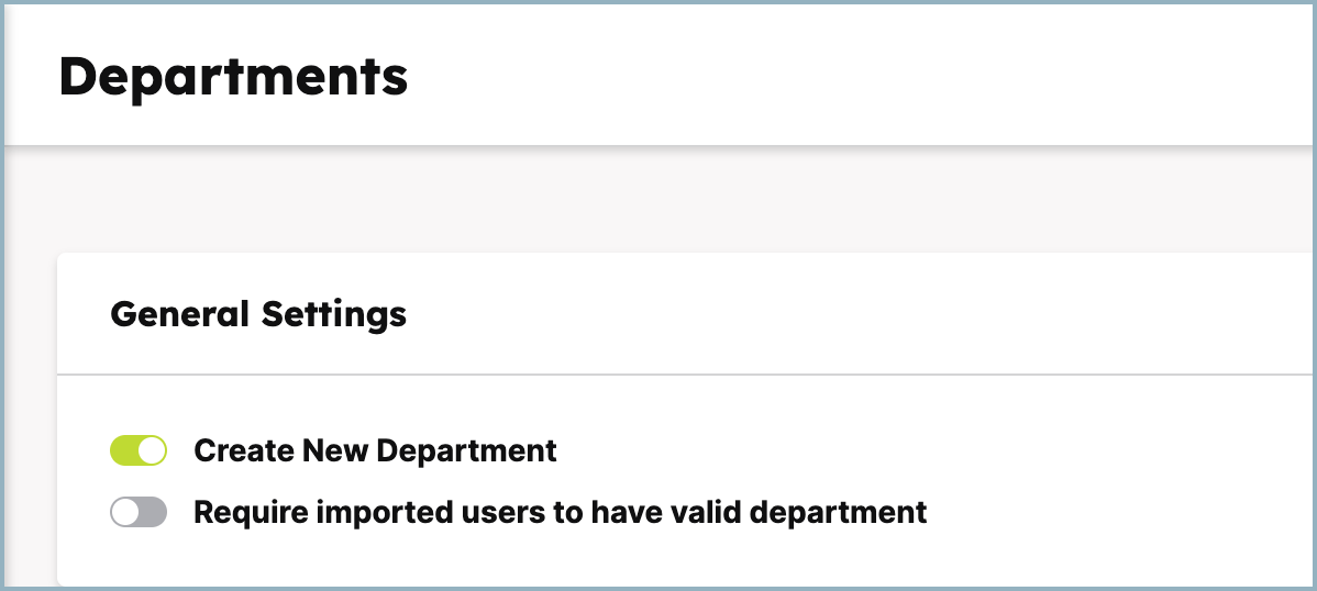 Create and Manage Departments – Help Center
