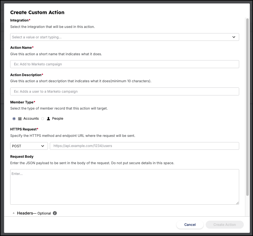 Create Custom Actions – Help Center