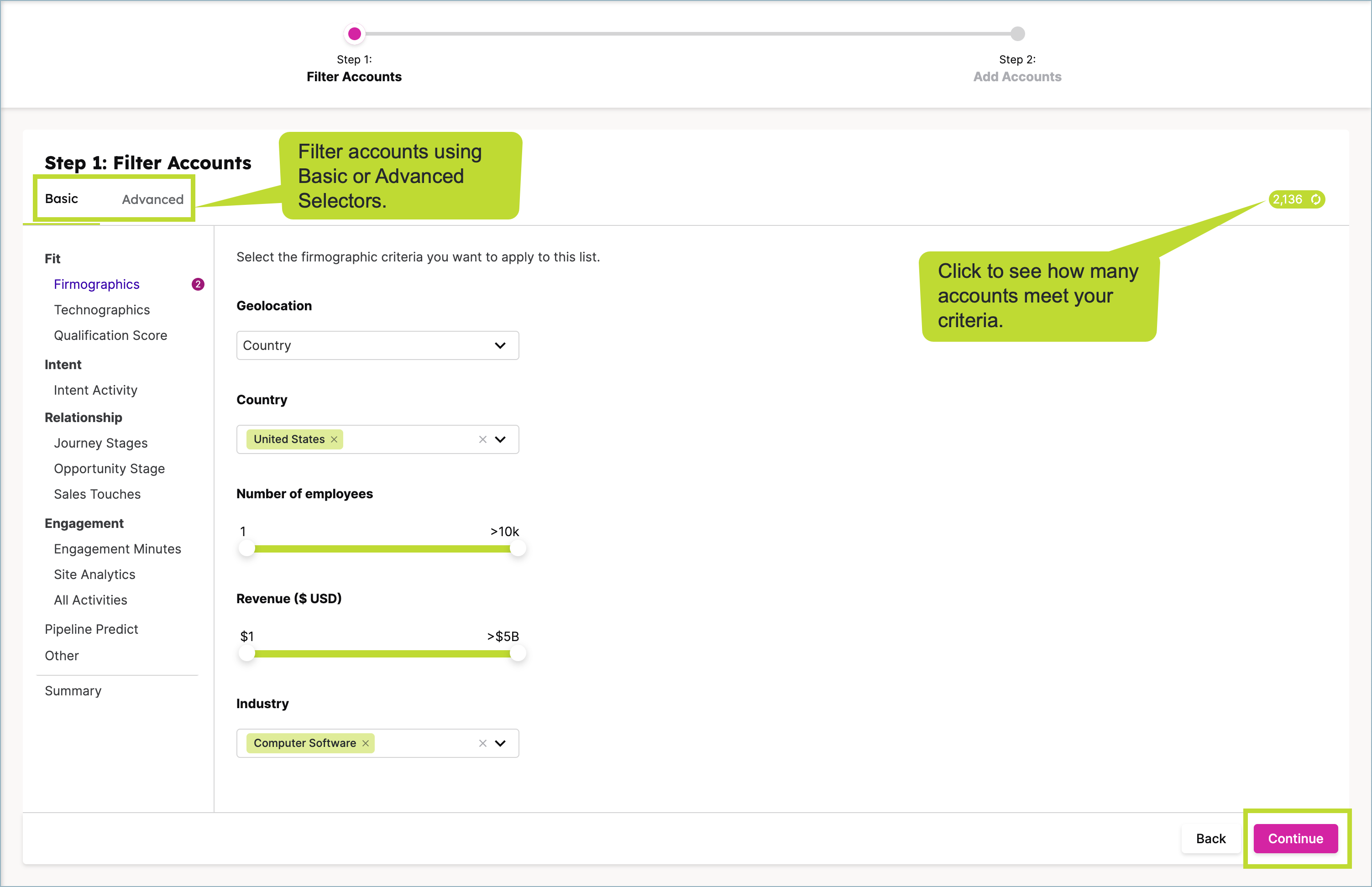 Manage Account Lists – Help Center