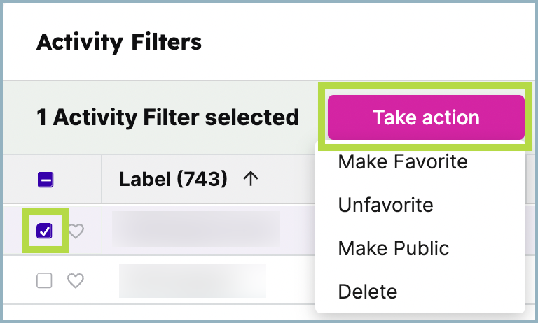 Manage Filters – Help Center