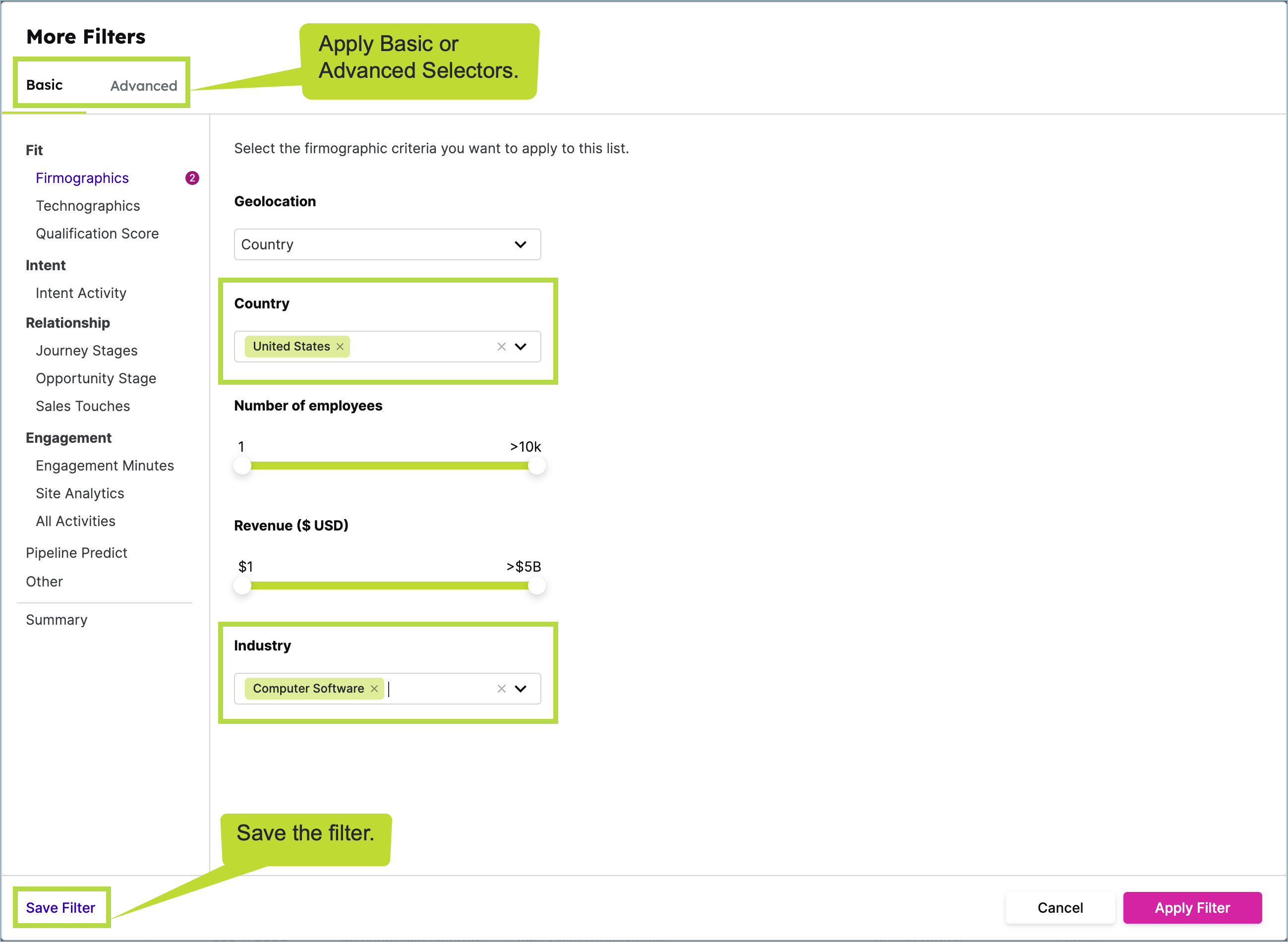 Create and Save Filters in Analytics – Help Center